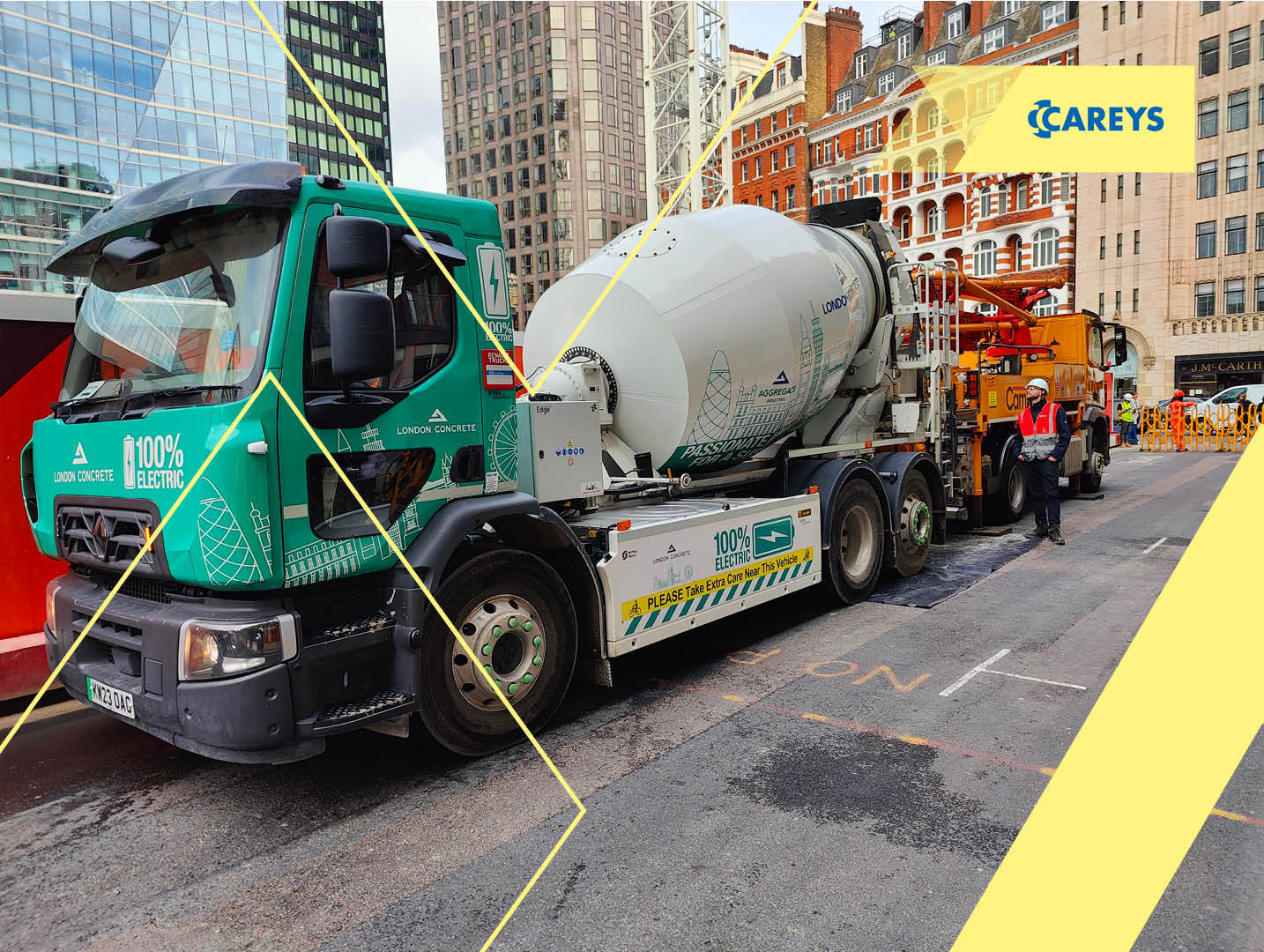 Careys Project Uses London's First Electric Powered Concrete… | Careys